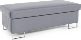 Eka Podnožka ALICE 105 cm Barva látky: Světle šedá (Monolith 84)
