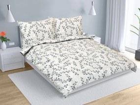 Bellatex Povlečení bavlna na dvoudeku Imprese Béžová,Šedá,Červená rozměr 1ks 180x220, 2ks 70x90 cm