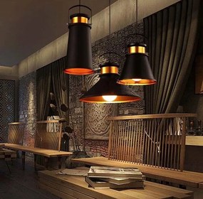 Toolight Stropní svítidlo ASTI B černá / zlatá