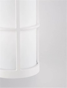 NV 9002850 Venkovní nástěnné svítidlo STONE bílý hliník a akryl E27 1x12W 220-240V IP54 bez žárovky - NOVA LUCE