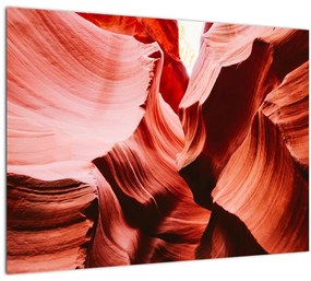 Skleněný obraz červených skal (70x50 cm)