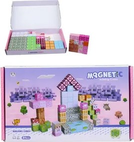Magnetická stavebnice kostky / Stavebnice / 81 dílků / od 3 let