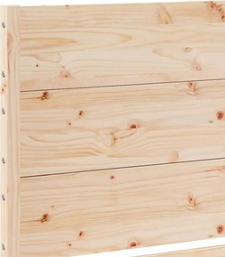 Prodloužený rám postele bez matrace 200 x 220 cm masivní dřevo 3309291