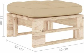 Zahradní taburet z palet impregnované borové dřevo 3066460