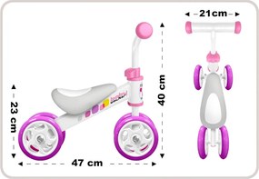 Dětské odrážedlo Skids Control Baby Walker Girl