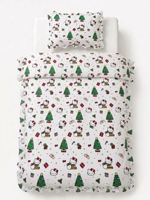 Sinsay - Sváteční povlečení s volány Hello Kitty - bílá