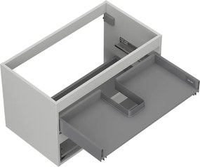 Mexen Box-A, závěsná skříňka 80 cm, 2 zásuvky, matná šedá, 91AX0-0800-470-2-62