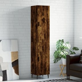 vidaXL Skříň highboard 34,5 x 34 x 180 cm kompozitní dřevo [3198802] Barva: kouřový dub