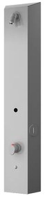Sanela - Nerezový sprchový nástěnný žetonový panel pro dvě vody, regulace termostatem, 24 V DC