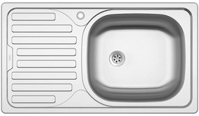 Nerezový dřez Sinks CLASSIC 760 M 0,5mm matný PRAVÝ