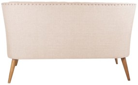 Designová pohovka Laraine 140 cm krémová