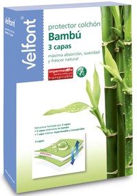 Velfont bambus jersey nepropustné prostěradlo 3 vrstvé 90x200 cm