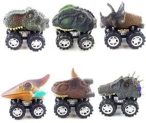 Velké přepravní dinosauří auto s menšími autíčky a příslušenstvím Varianta: sada 6ti dinosauřích autíček