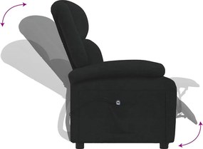 Elektrické polohovací křeslo černé textil 3098355