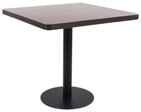 Bistro stolek tmavě hnědý 80 x 80 cm MDF 286434