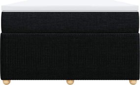 Box spring postel s matrací černá 120x200 cm textil 3285562