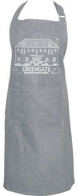 GREEN GATE Kuchyňská zástěra GreenGate Grey, šedá barva, textil