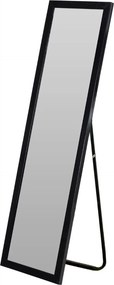 Stojací zrcadlo obdélníkové 126 cm, černé