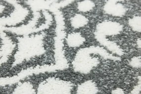 Koberec Lima G757A mandala, krémový / šedý kruh