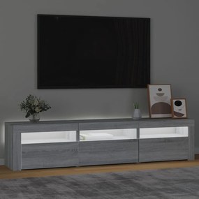 TV skříňka s LED osvětlením šedá sonoma 180x35x40 cm 3152760