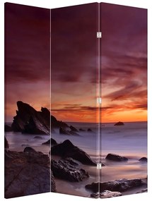 Paraván - Západ slunce na pobřeží (126x170 cm)