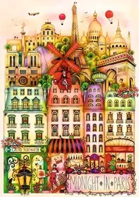 TREFL Puzzle Premium Plus Půlnoc v Paříži / 1000 dílků / 68,3 x 48 cm