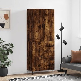 vidaXL Skříň highboard 69,5 x 34 x 180 cm kompozitní dřevo [3195915] Barva: kouřový dub