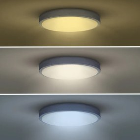 Solight LED osvětlení s dálkovým ovladačem Grey, 60W, 4200lm, 49cm, změna chromatičnosti, stmívatelné