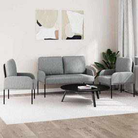 Sedací soupravy 3 ks Světle šedá Překližka 3406208