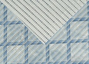 Breno Koupelnová pěnová předložka SOFTY-TEX 79835 modré dlaždice, šíře 65 cm, Modrá