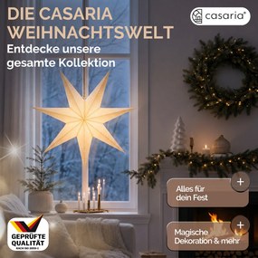 Casaria LED vánoční hvězda papírová 60 cm