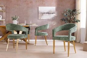 Designová jídelní židle Fionnula zelená