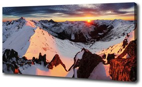 Wallmuralia Foto obraz na plátně Hory zima 100x50