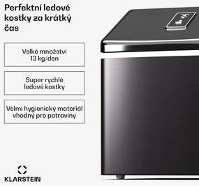 Klarstein Clearcube stroj na výrobu kostek ledu, čirý led, 13 kg/24 h