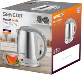 SENCOR SWK 1230SS stříbrná / Rychlovarná konvice / 2000W / 1.2L