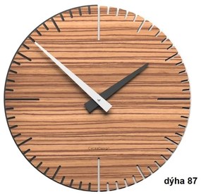 Designové hodiny 10-025 natur CalleaDesign Exacto 36cm (více variant dýhy) Dýha wenge - 89
