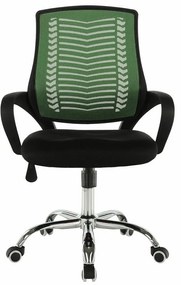 Tempo Kondela Kancelářská židle IMELA TYP 2, zelená/černá/chrom