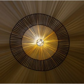 Brilagi - LED Lustr na lanku CERIA BOHO 1xE27/40W/230V pr. 80 cm černá/hnědá