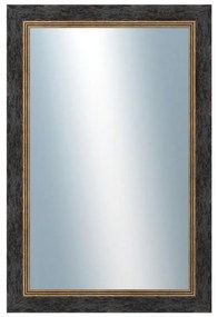 DANTIK - Zarámované zrcadlo - rozměr s rámem cca 40x60 cm z lišty CARRARA hnědočerná (2948)