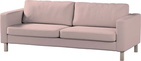 Potah na pohovku IKEA Karlstad, 3-místná, rozkládací barva růžová látka pletený vzor