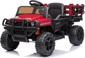 LEAN CARS Bateriové autíčko BDM0926 LED MP3 dálkové červené