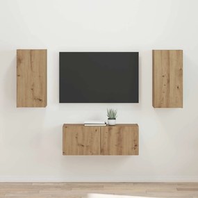 Sestava TV skříněk 2 ks Artisanový dub Kompozitní dřevo 3408969