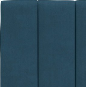 Postel s matrací Hanko modrá 140 x 190 cm samet 3208596