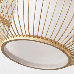 Toolight Natural, závěsné stropní svítidlo 1xE27 APP1631-1CP, přírodní hnědá, OSW-05104