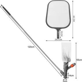 Bazénový vysavač set 2 v 1 – vysavač + síť