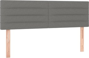Box spring postel s matrací tmavě šedý 140 x 190 cm textil 3140690