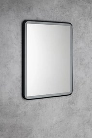 Aqualine Aqualine, SWIDA zrcadlo s LED osvětlením 60x80cm, dotykový senzor, stmívatelné, černá mat, SW060