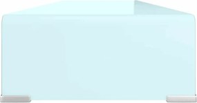 TV stolek / podstavec na monitor sklo zelený 100 x 30 x 13 cm 244147