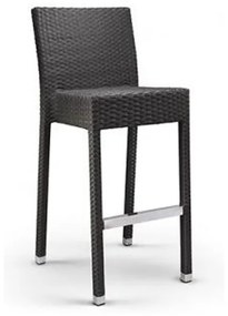 SUBWAY Barová židle z umělého broušeného ratanu