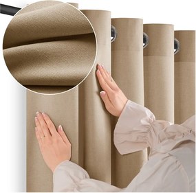 Béžový dimout závěs 200x250 cm Calisto – Filumi